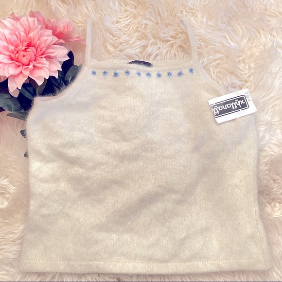 Tops | Vintage Y2k Xhilaration White Angora Top | Poshmark